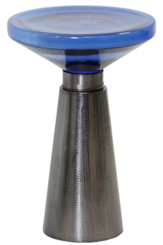 StyleCraft Cast Violet/Gunmetal Side Table | Fischer Furniture | Rapid ...