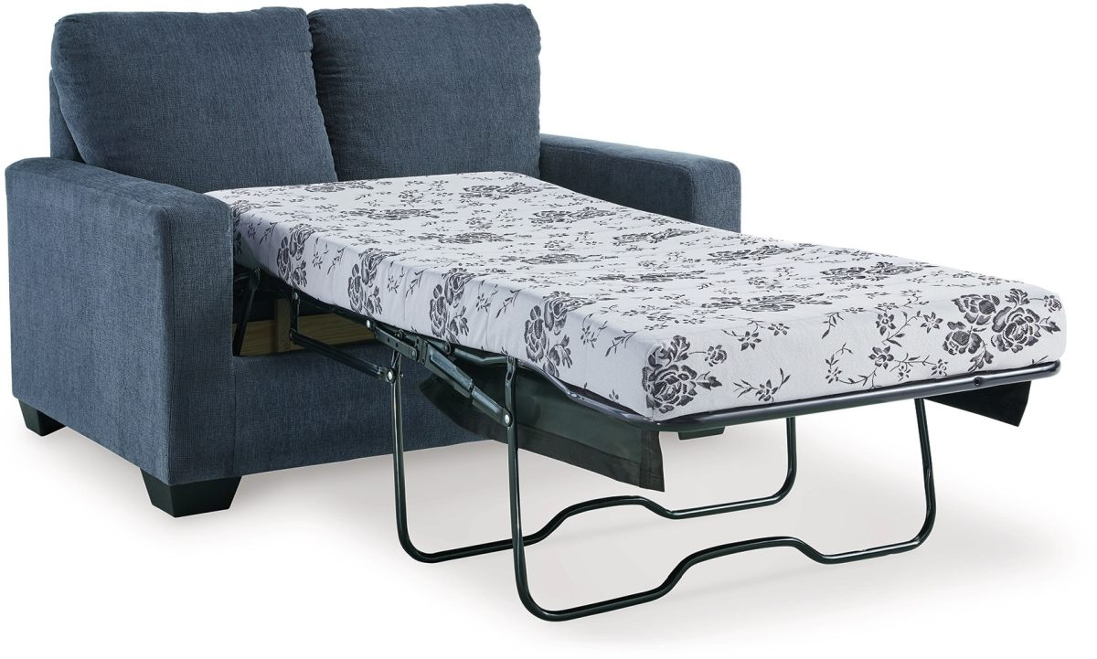 Signature Design by Ashley Rannis Navy Twin Sofa Sleeper Miskelly Furniture