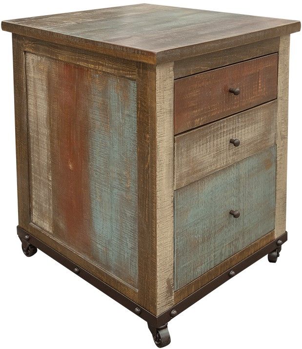 International Furniture Direct Antique Multi-Colored File Cabinet ... International Furniture Direct Antique Multi-Colored File Cabinet ...