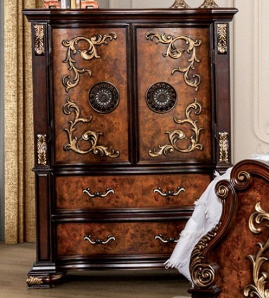 Furniture of America® Aquilina Dark Cherry/Oak Chest | BlvdHome