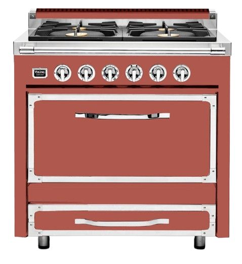 Viking® Tuscany 36" Spiced Cider Natural Gas Dual Fuel Range | Stewart ...