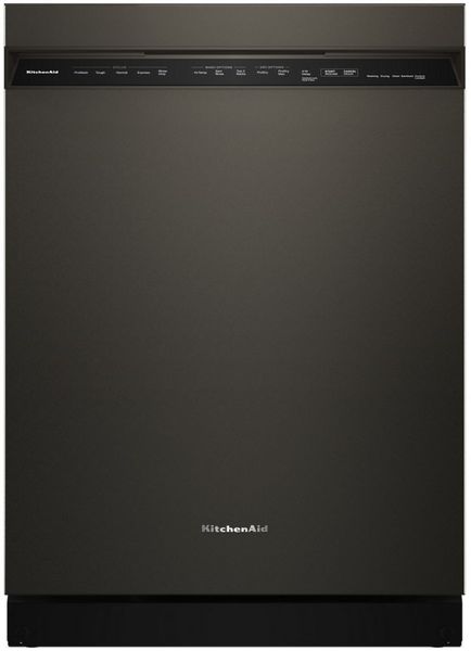 KitchenAid® 24" Black Ore Third Level Jet Rack Front Control Built-In ...