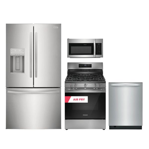 Frigidaire 4pc Appliance Package - 27.8 cu.ft. French Door Refrigerator ...