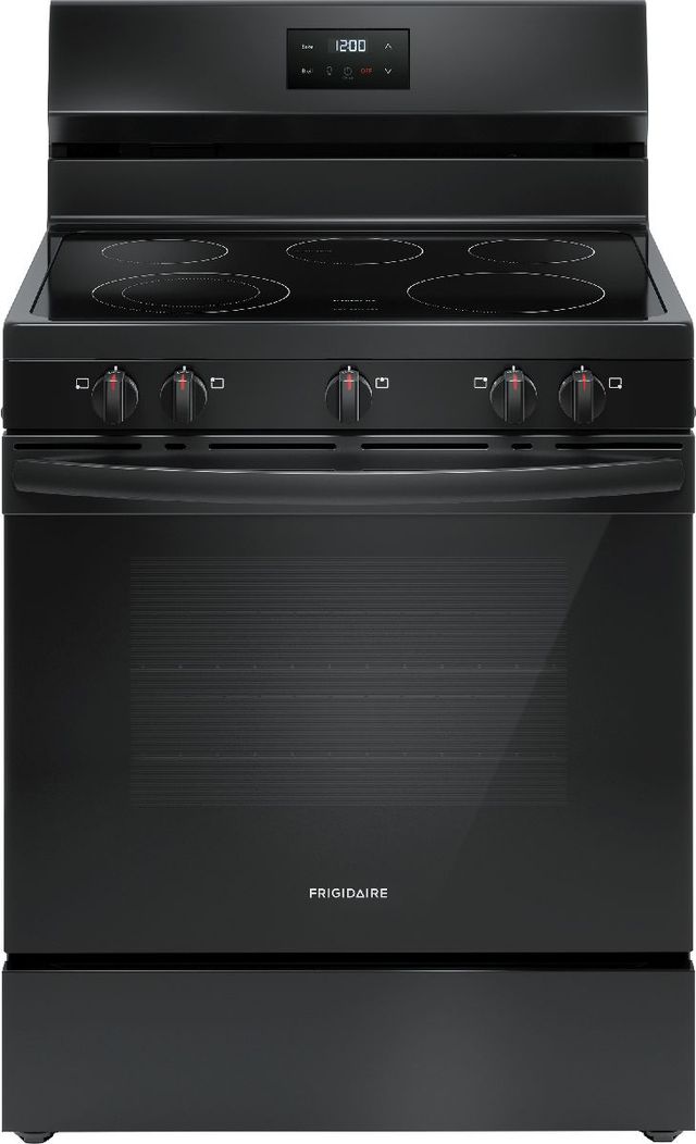 Frigidaire® 30" Black Freestanding Electric Range | The Appliance Store