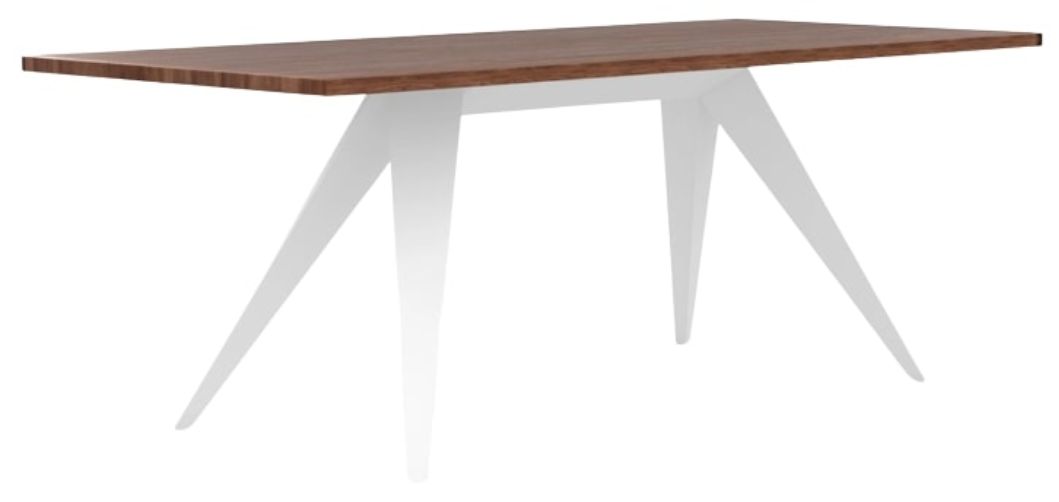 EQ3 Mesa Solid Walnut/White Rectangular Dining Table | Palliser Rooms / EQ3 | Saskatoon, SK