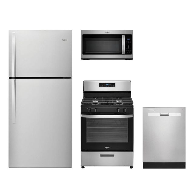 Whirlpool® 4 Piece Stainless Steel Kitchen Package| Don's Appliances ...