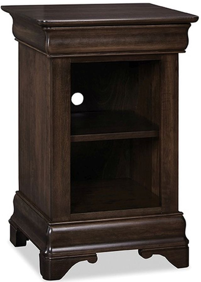 Durham Furniture Chateau Fontaine Blackened Mocha Open Night Stand ...