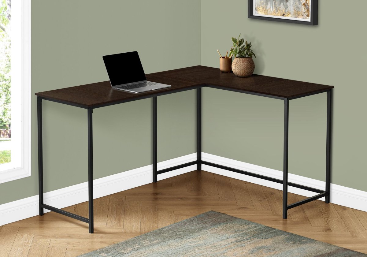 L shaped metal computer desk store