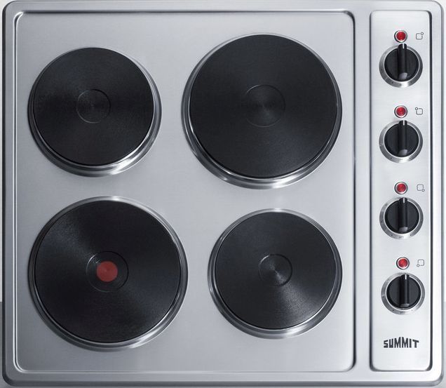 Summit® 24" Stainless Steel Electric Cooktop | Cluett’s Appliance ...