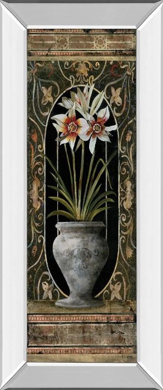 Classy Art Blanco Botanical Il by Douglas Mirrored Frame Wall Art ...