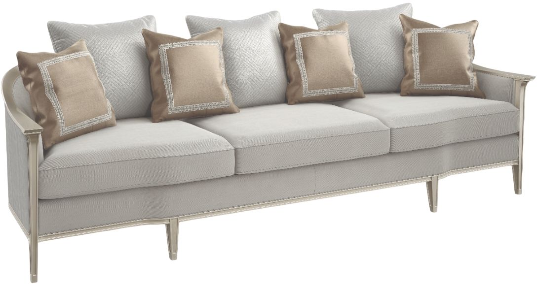 Caracole® Eaves Drop Soft Slate Sofa | Gardella Furniture | Detroit, MI