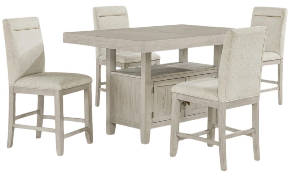Steve Silver Co. Garland 5-Piece Sand Counter Height Dining Set ...