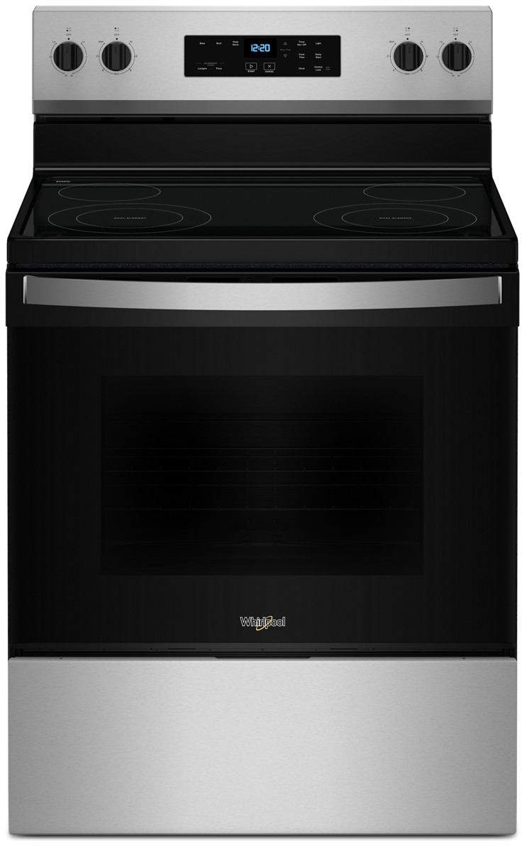 Electric range without glass top store
