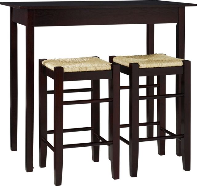 Linon Tavern 3-Piece Espresso Counter Table Set | Lichti's TV ...