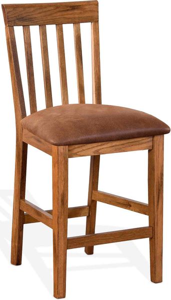 Sunny Designs™ Sedona Rustic Oak Slatback Bar Stool | Fischer Furniture ...