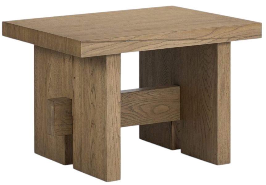 Four Hands Isaac Rubbed Light Oak End Table | Big Sandy Superstore ...