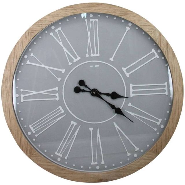 Classy Art Style 3 Brown/Gray Wall Clock | Furniture Time