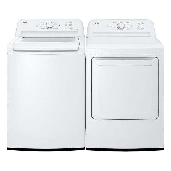 WT6100CW | DLG6101W - LG Top Load Laundry Pair with 4.3 cu. ft. Washer ...