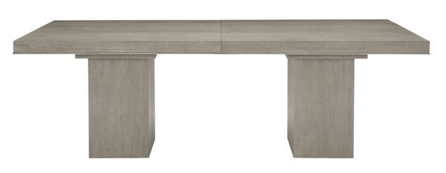 Bernhardt Linea Cerused Greige/Textured Graphite Metal Dining Table ...