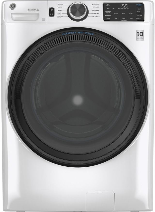 GE® 4.5 Cu. Ft. White Smart Front Load Washer | Albert Lee | Seattle ...