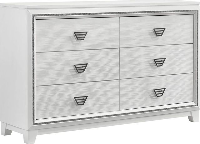 Elements International Moondance White Dresser | Hoelscher's Fine ...