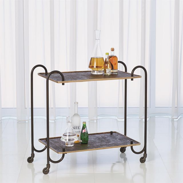 Global Views Blade Bronze Bar Cart | Marshall's Home Living | Kelowna, BC
