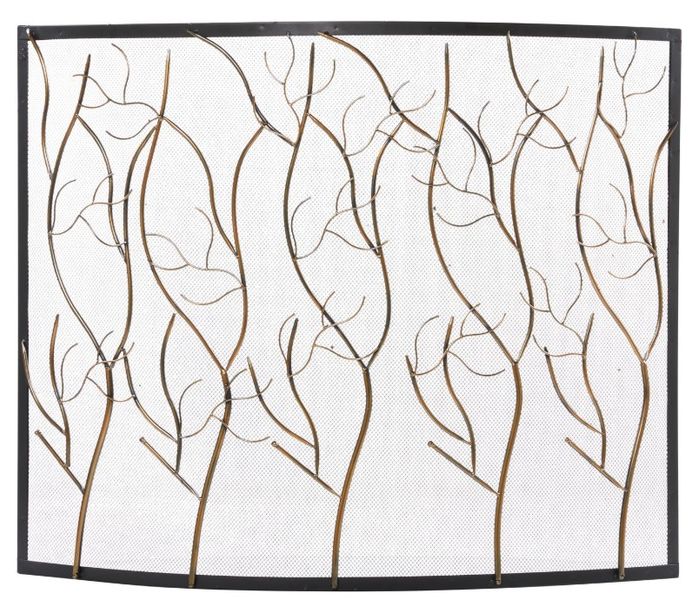 UMA Enterprise Brass Tree Branch Fireplace Screen | Fischer Furniture ...