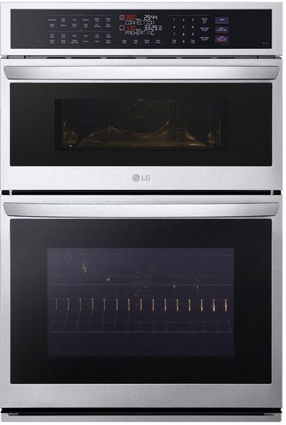 Four mural électrique double de 30 po LG® de 6.4 pi³ avec friture à air ...