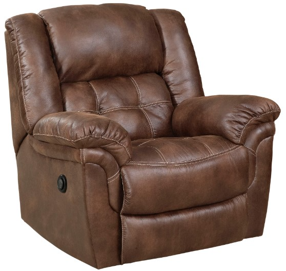HomeStretch Frontier Espresso Power Rocker Recliner Sides Furniture Bedding Dora AL