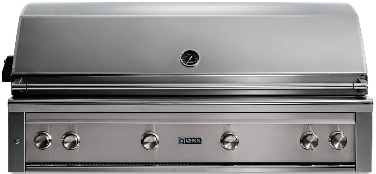 LYNX® Professional 54" 4-Burner Limestone Built-In Natural Gas Grill ...