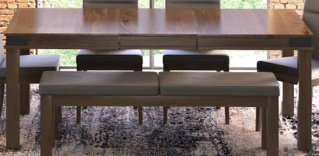 Tomali Porto/Natori 60" Rectangular Dining Table with Extension Leaf ...