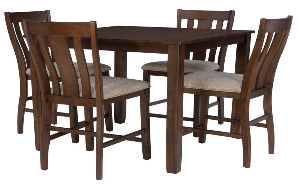 Special 5 Piece Counter Height Dining Set | Walker Furniture & Mattress ...