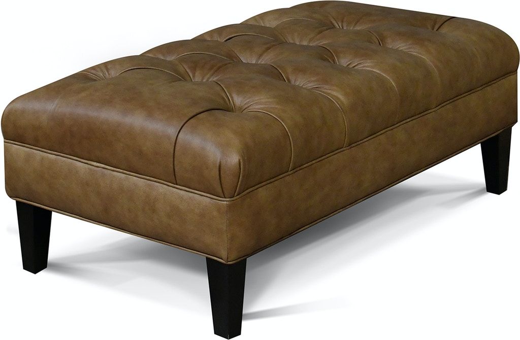 Tall leather ottoman store