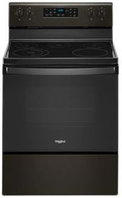 Whirlpool 30 Fingerprint Resistant Black Stainless Steel Freestanding Electric Range Burns Sons Muscatine Burlington IA