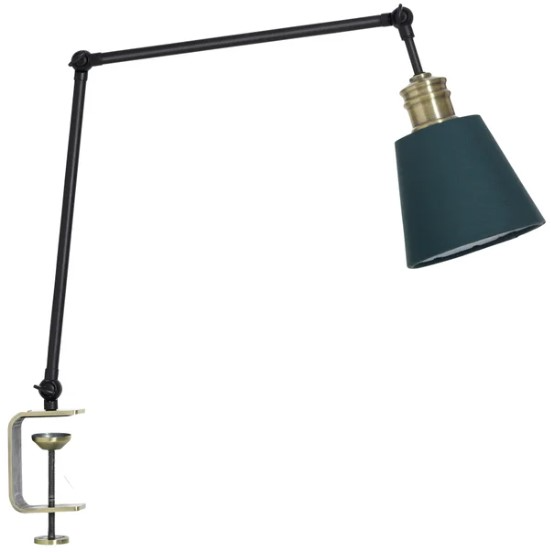 Stylecraft Dann Foley Lifestyle Black Table Mount Task Lamp