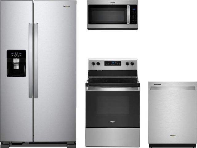Whirlpool® 4 Piece Kitchen Package-Stainless Steel