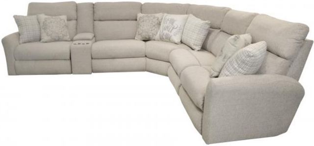 Catnapper® McPhearson 5-Piece Buff Power Reclining Sectional Set ...
