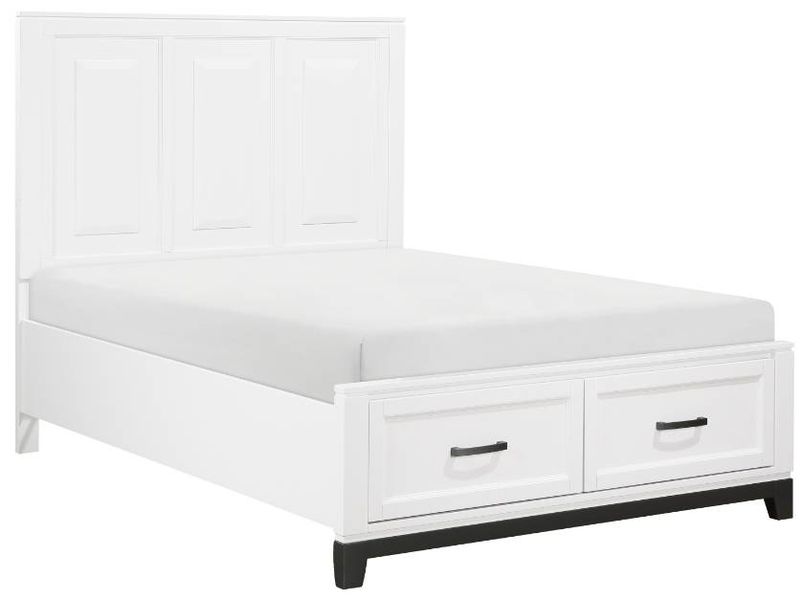 Homelegance® Garretson White Full Platform Storage Bed | Lacks ...