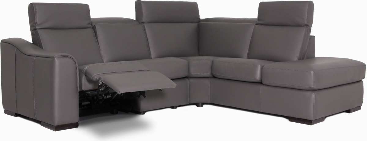 Jaymar Leonardo Optima 3 Piece Illusion Charcoal Gr. 30 Sectional Bonanza Furniture
