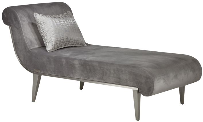 Michael Amini® Roxbury Park Gray Chaise | Italy 2000 | Sherman Oaks ...