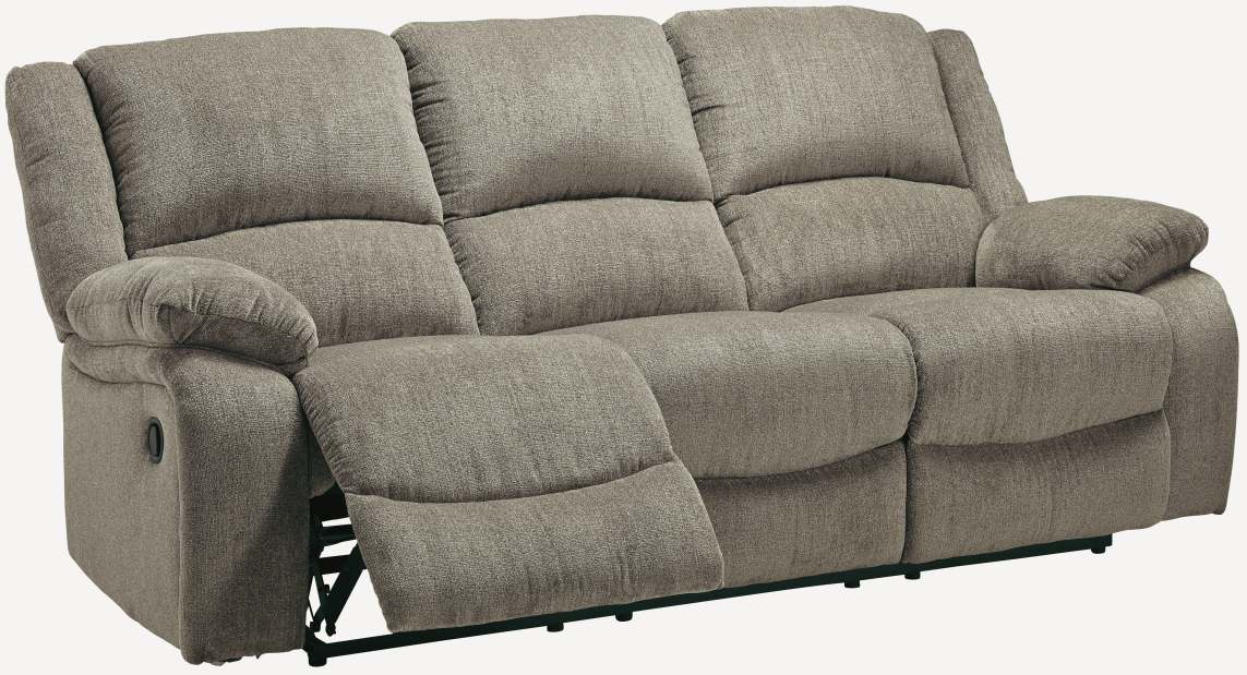 Signature Design by Ashley Draycoll Pewter Reclining Sofa Furniture Loft Osage City Kansas