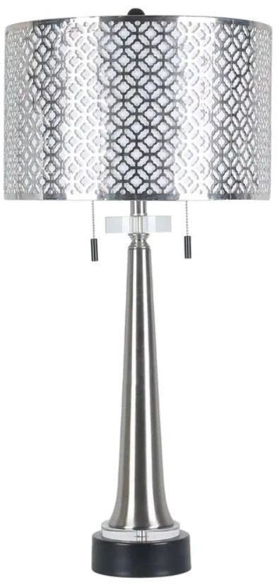 StyleCraft Stainless Steel/Sultan Silver Table Lamp | Dal's Home ...