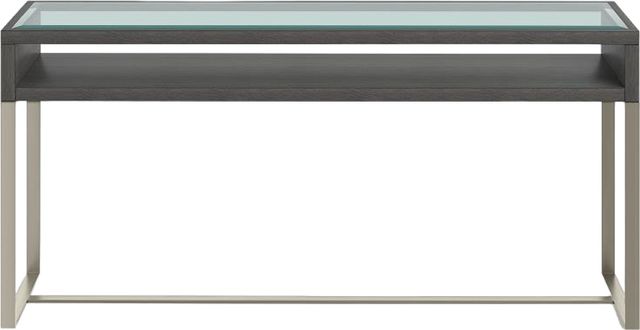 Magnussen Home® Langston Glass/Grey Rectangular Sofa Table | Comfort Center