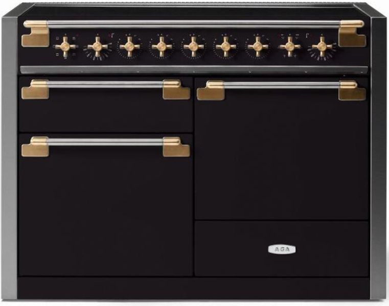 AGA™ Elise Series 48" Matte Black Pro Style Induction Range | AHC ...