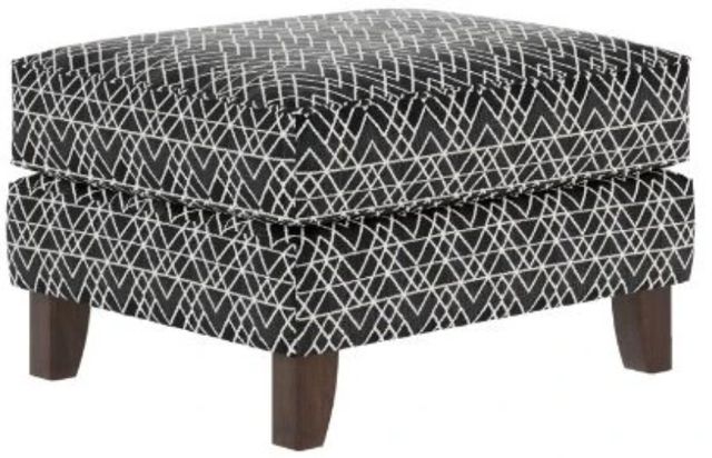 Fusion Furniture Popstitch Shell Black/White Cocktail Ottoman ...
