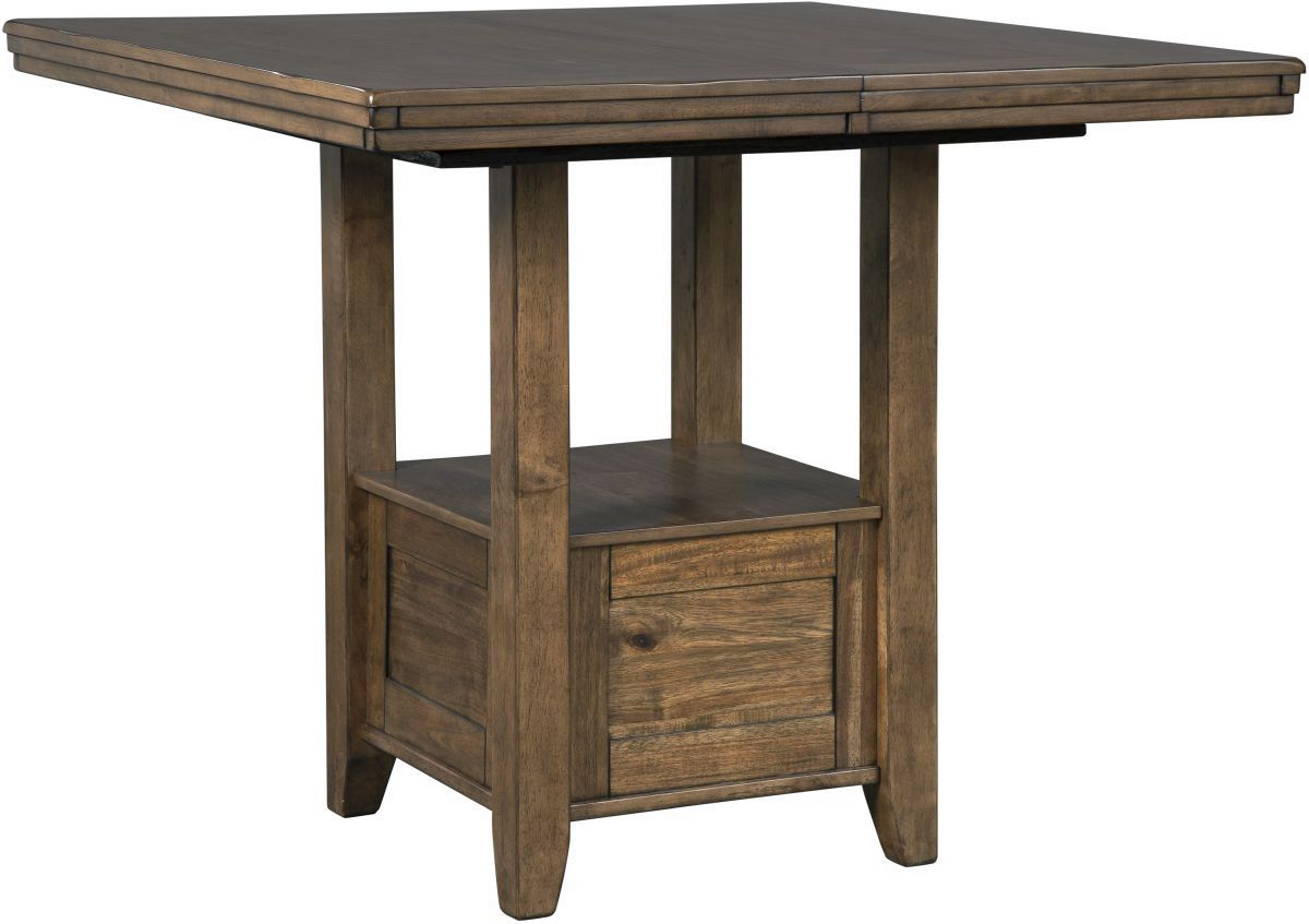 Benchcraft Flaybern Brown Rectangular Counter Height Extension Dining Table Farnham s Furniture Galleries Casper Wyoming