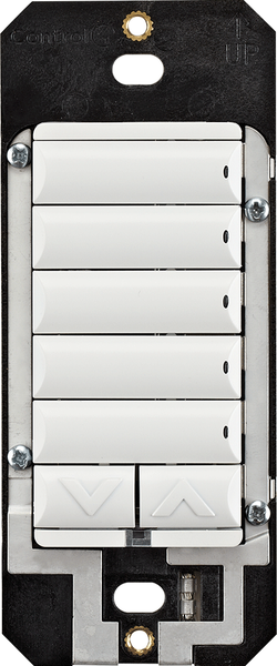 Control4® 240V Snow White Configurable Keypad | Steiner's Audio Video