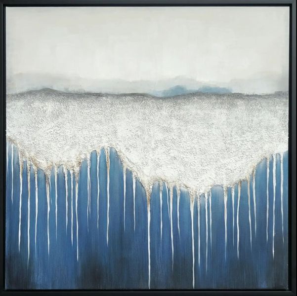 Classy Art Hand Painted Textured Canvas with Foil Wall Art | Fischer ...
