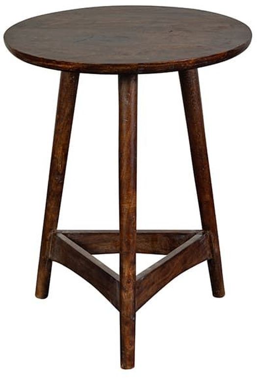 Porter International Designs Baja Chestnut Round End Table | Fischer ...