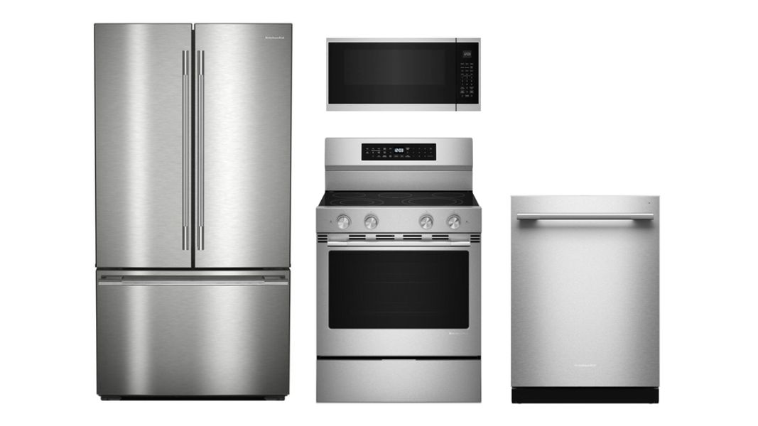 KitchenAid® 4 Piece Stainless Steel Kitchen Package | Spencer's TV ...